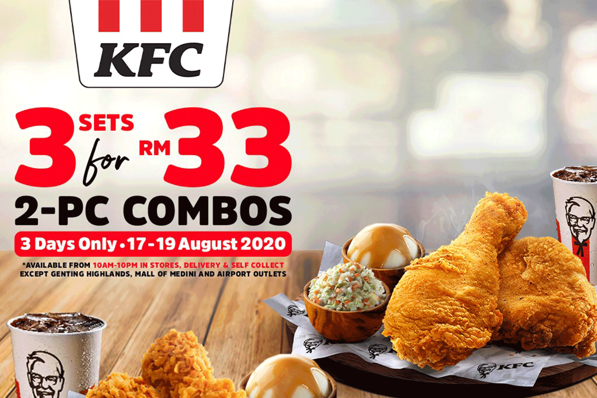 KFC Kembali Dengan Harga Gila 3 Set Kombo 2-Pcs Hanya RM33 Sahaja ...